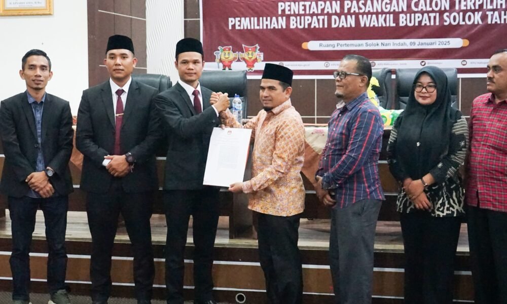 KPU Kabupaten Solok Tetapkan Bupati dan Wakil Bupati Terpilih Periode 2025-2030 – Utamapost